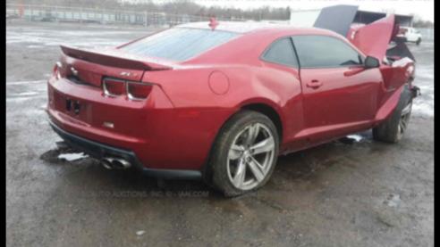Parting out 2013 wrecked ZL1 Camaro