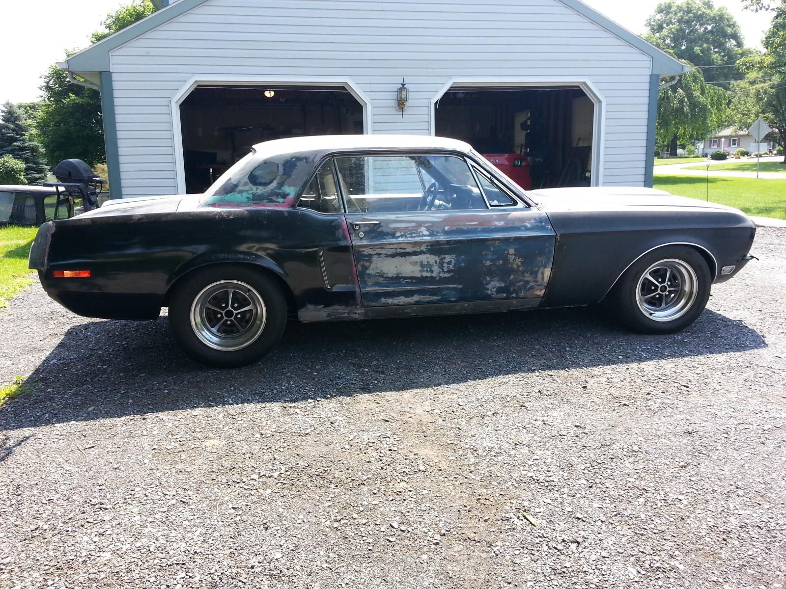 68 Mustang project build progress