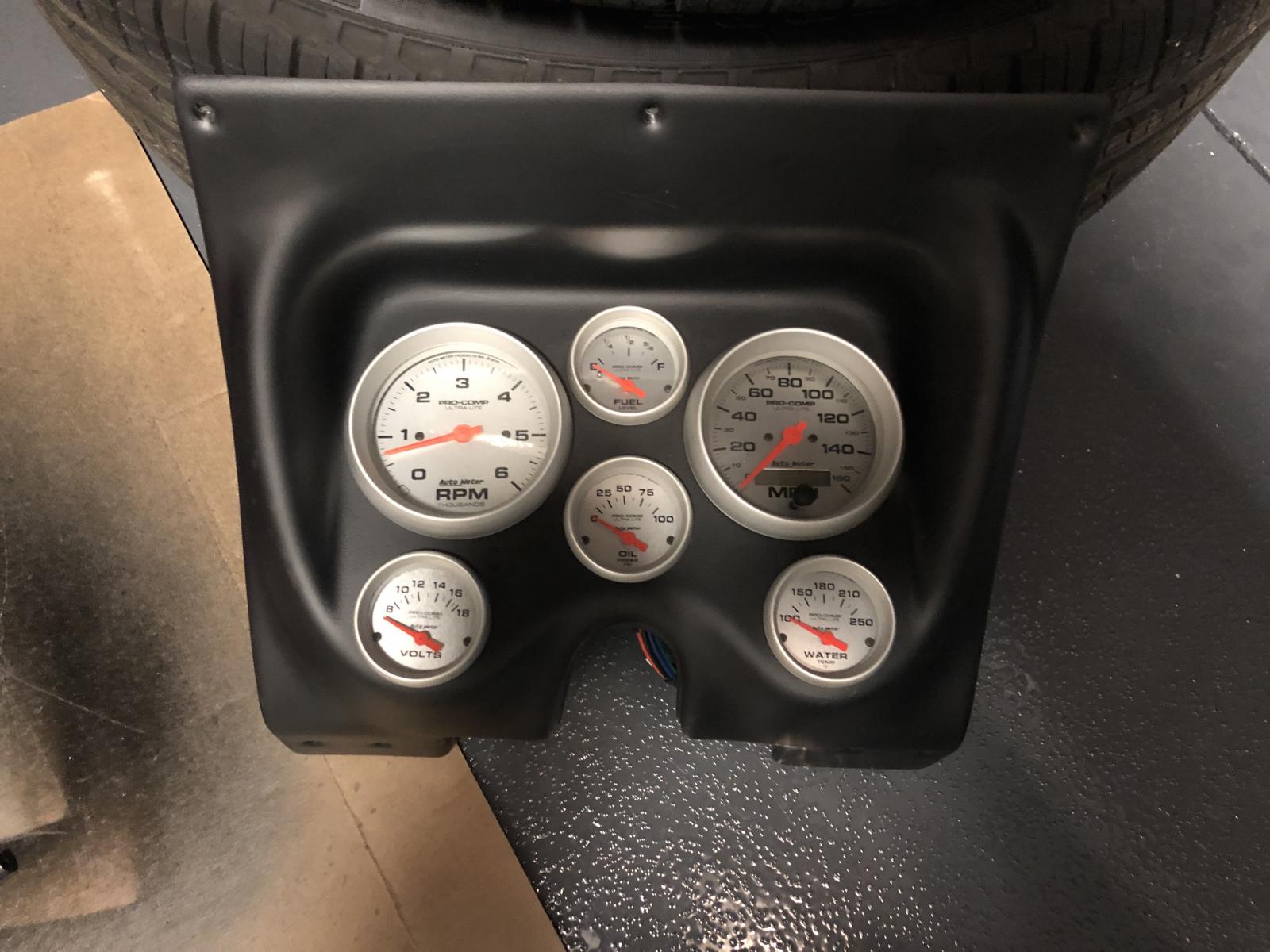 Autometer gauges and panel for 67-68 Camaro / Firebird