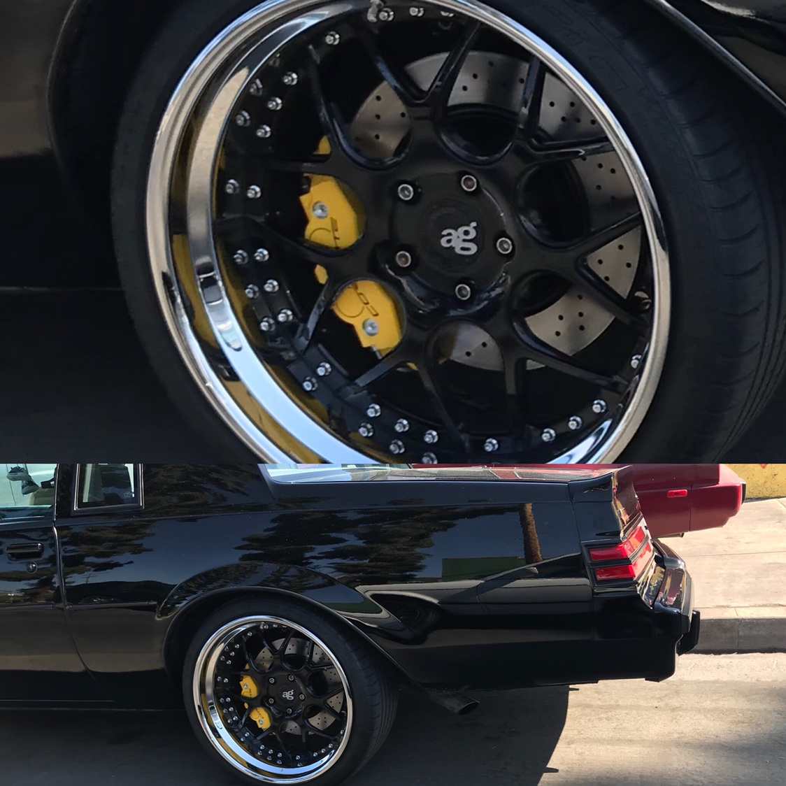 Hand brake for Buick Grand National with Corvette z06 caliper conversion