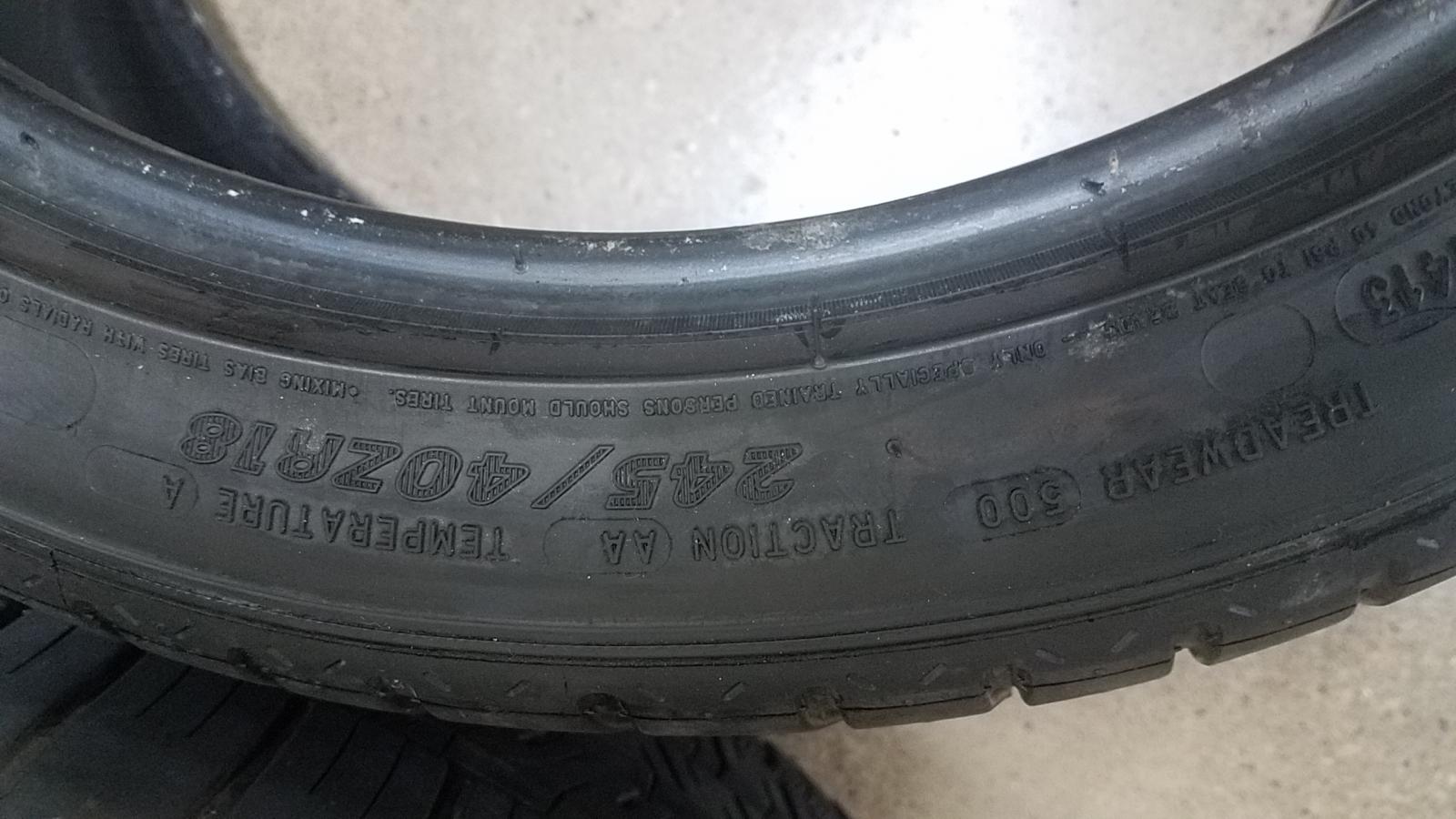 TWO Michelin Pilot Sport AS3 245/40ZR18 tires for sale
