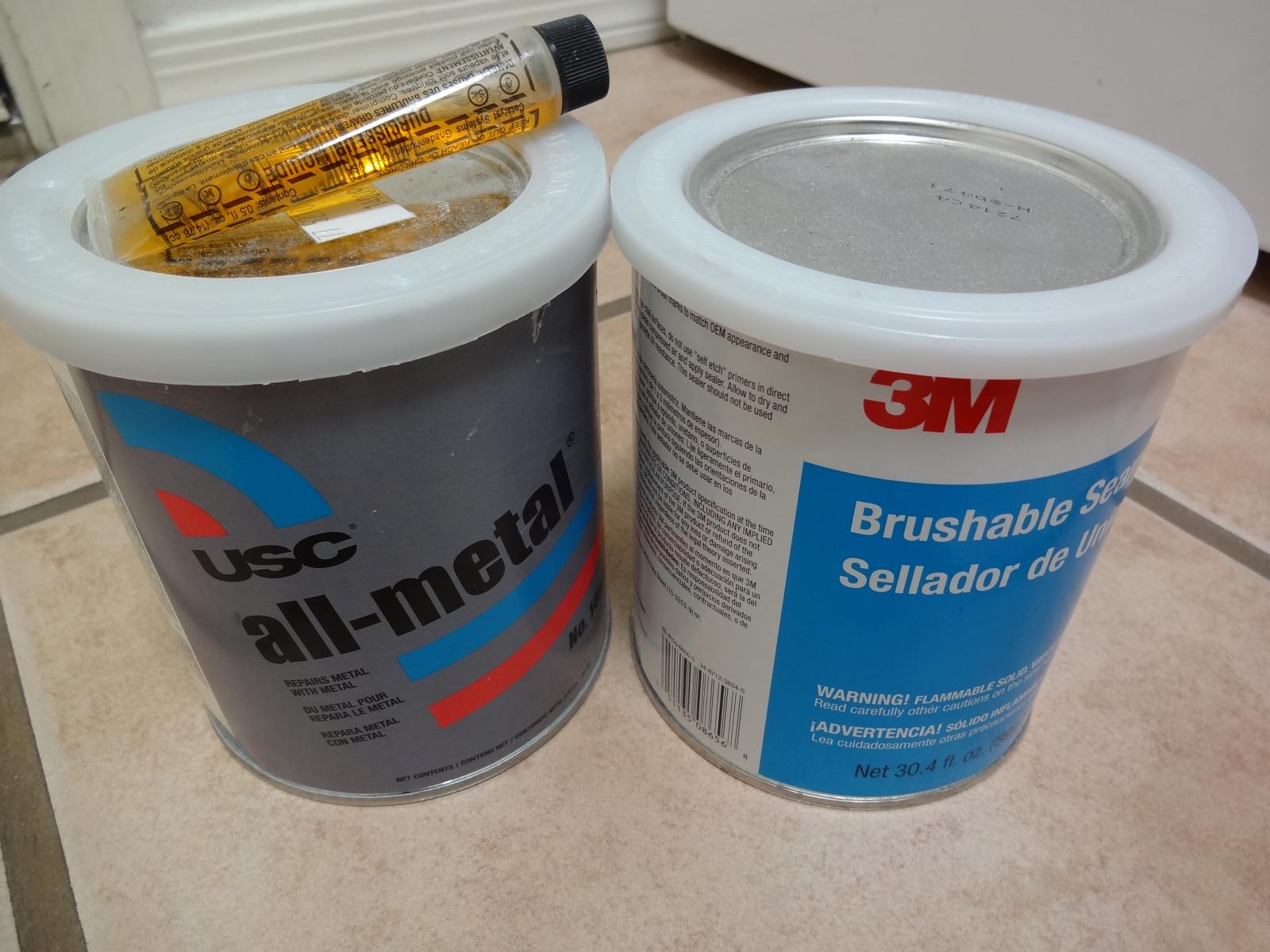 Project consumables - 3M seam sealer & All Metal