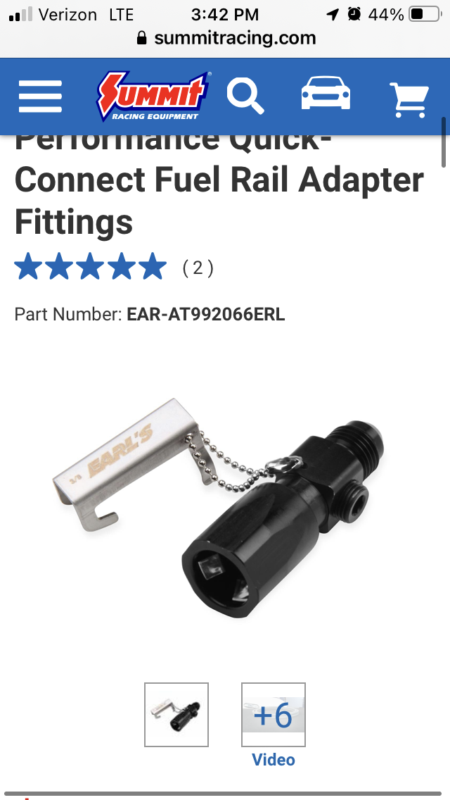Stock fuel line to LS fuel rail help