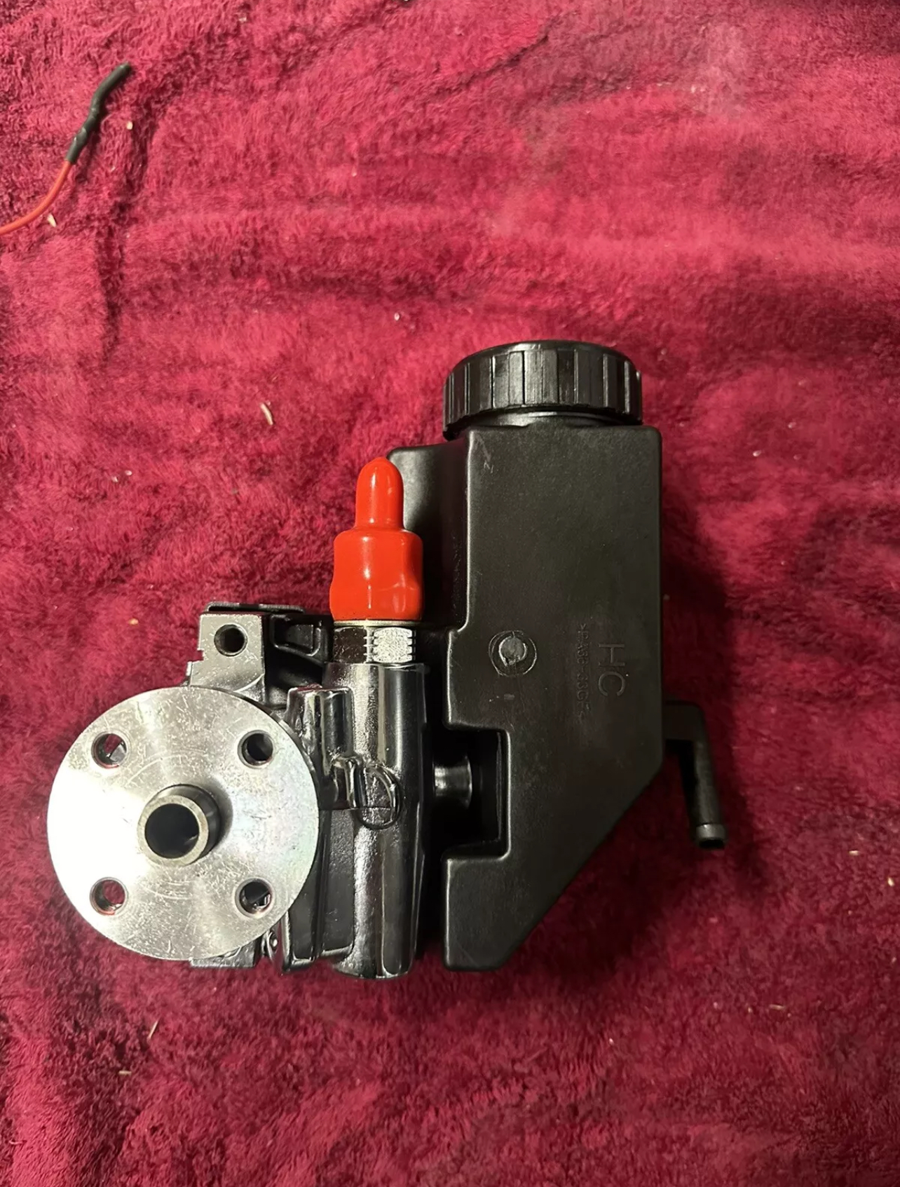 CVF RACING GM Type II Power Steering Pump with Attached Reservoir