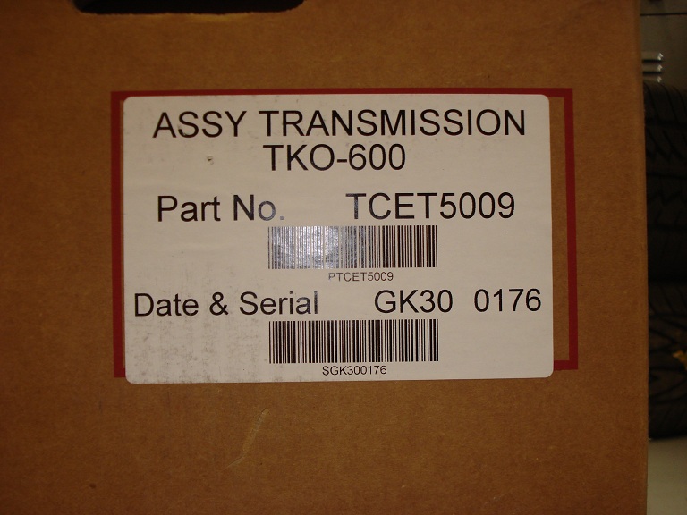 TKO 600 Tremec Transmission