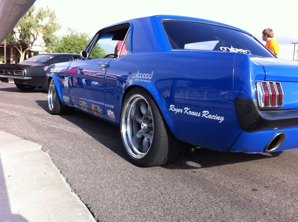 1967 mustang with 305 series front tire